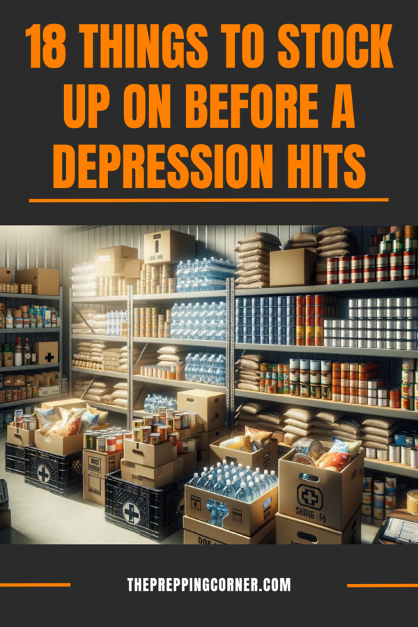 18 Essential Items to Stock Up on Before an Economic Depression Strikes
